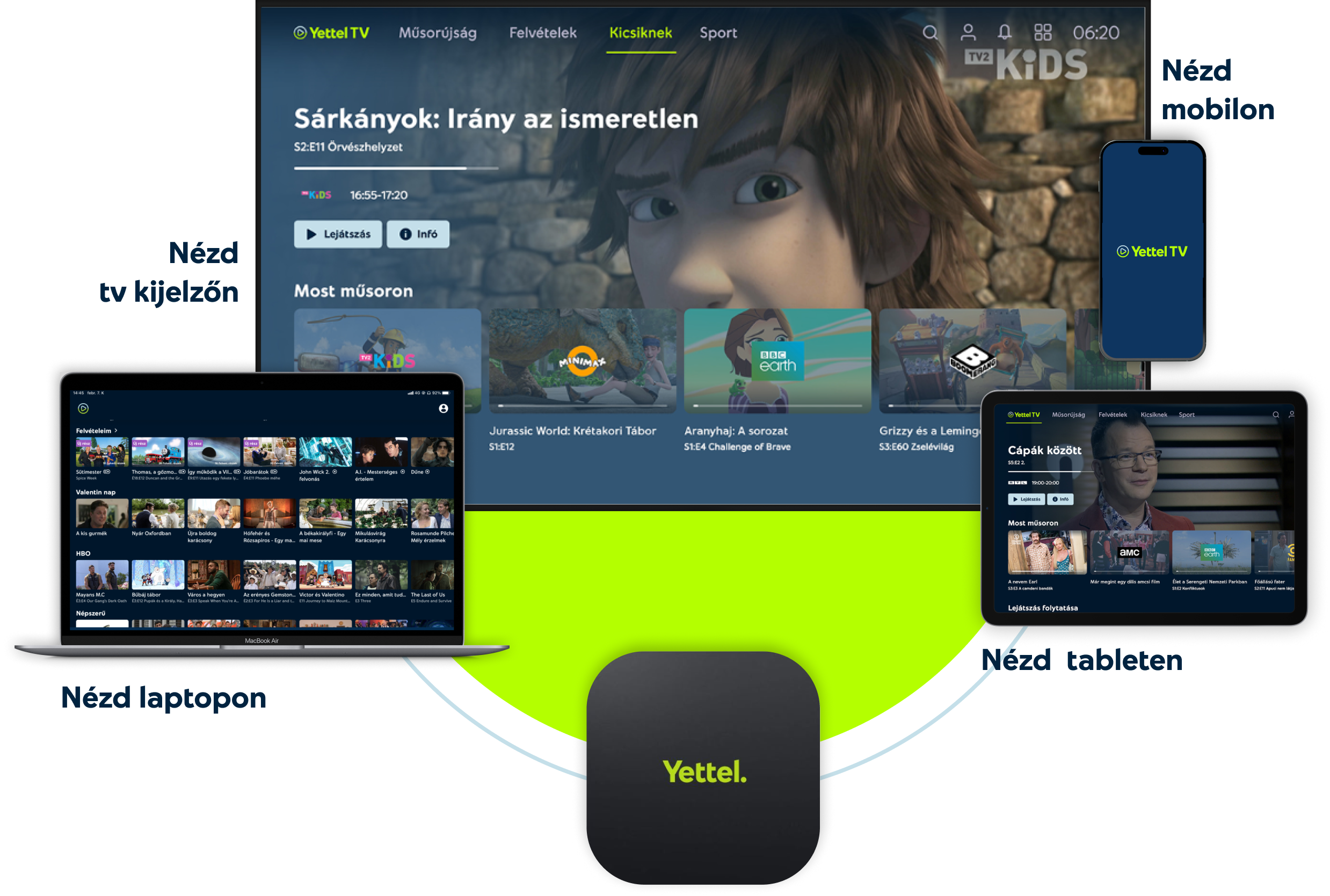 TV csomag ajánlatok - Yettel