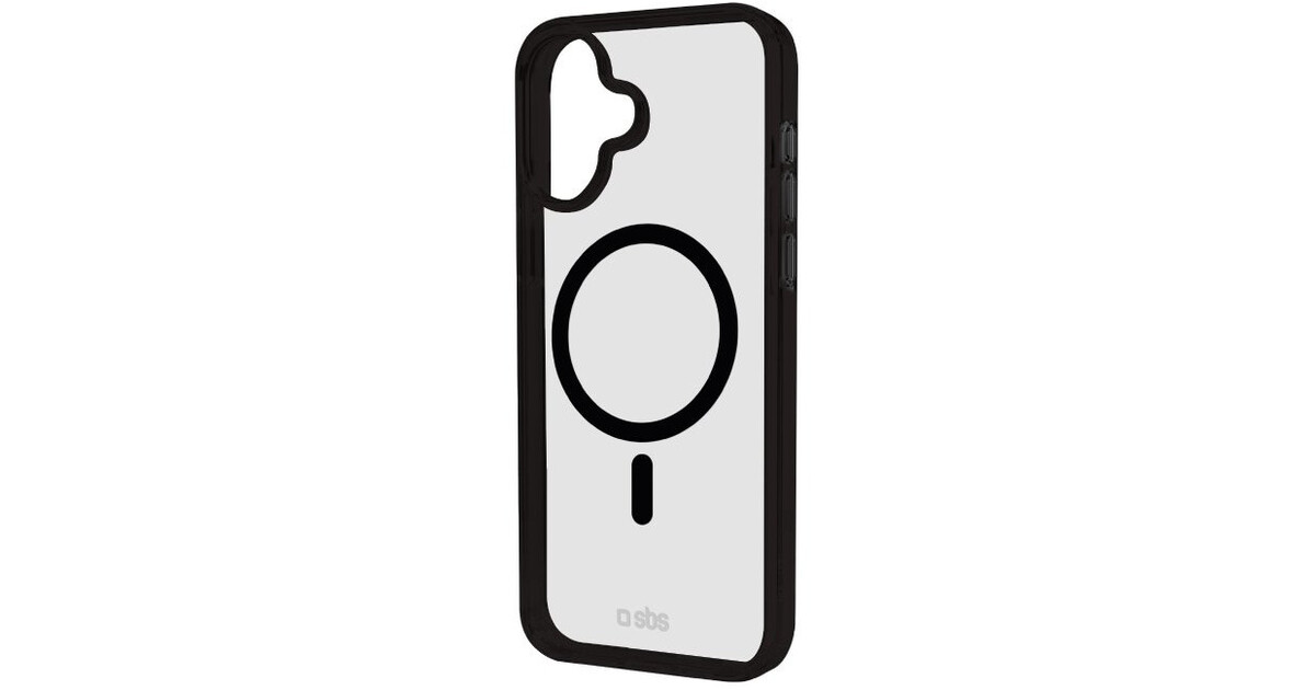 SBS Színezett MagSafe tok, iPhone 16 fekete - Yettel