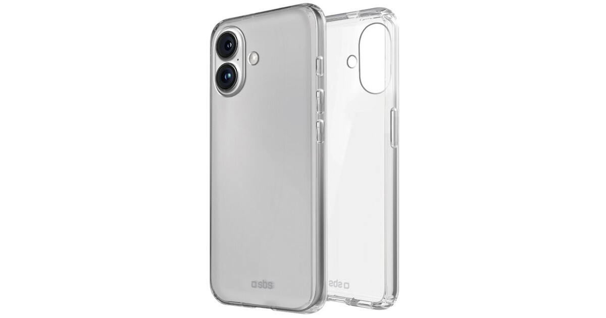 SBS Skinny cover átlátszó tok, iPhone 16 Plus átlátszó - Yettel